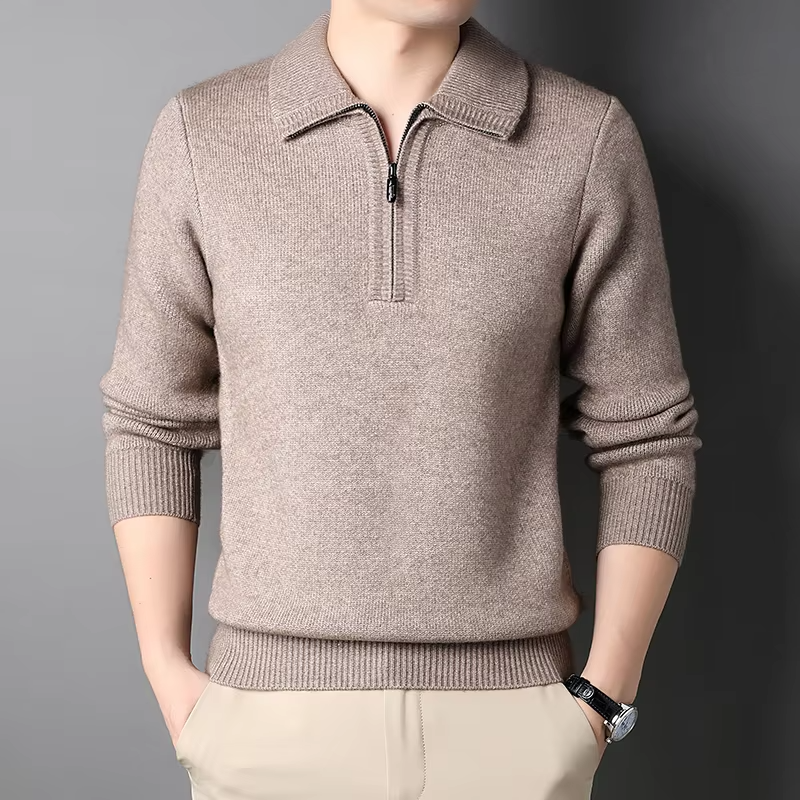Isaac™ - Soft Warm Quarter Zip Sweater – Nelson & Parker New York™